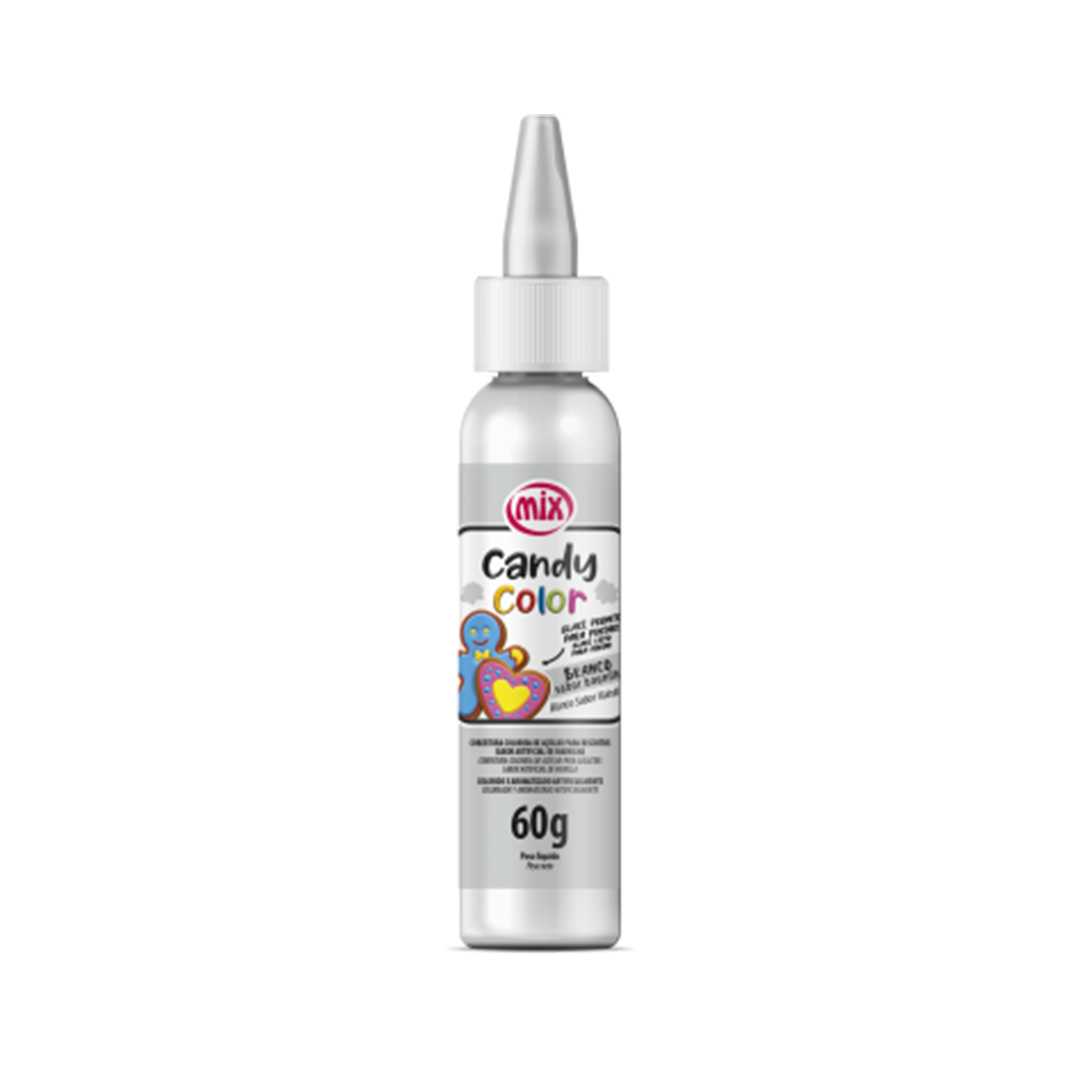 Glace Real Pronto Para Pintar Candy Color 60g Mix Branco Candy Color