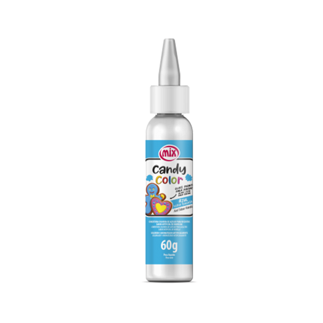 Glace Real Pronto Para Pintar Candy Color 60g Mix Azul Candy Color
