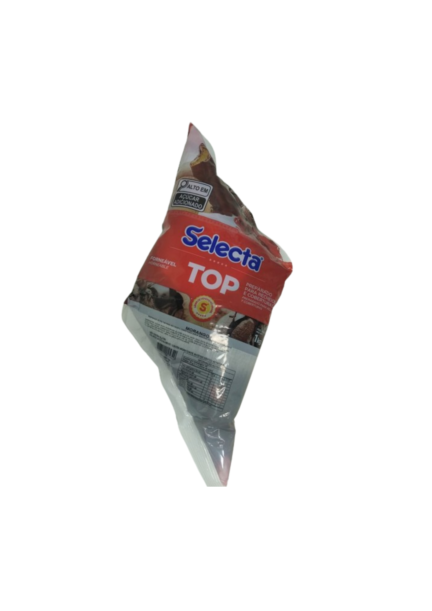 Recheio E Cobertura Selecta Top Sabor Morango 1Kg